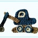 Excavator and Car Pattern Crochet Appliques - Etsy