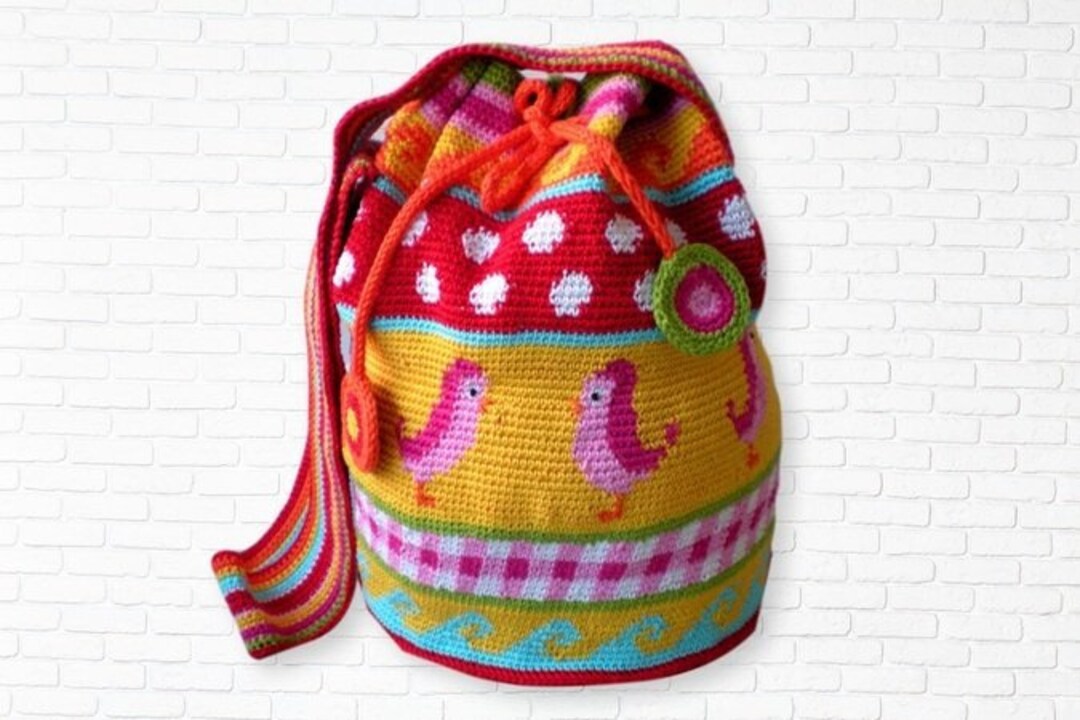 Tutorial Crochet Pattern Bag, Mochilla Bag Crochet, Bag, - Etsy