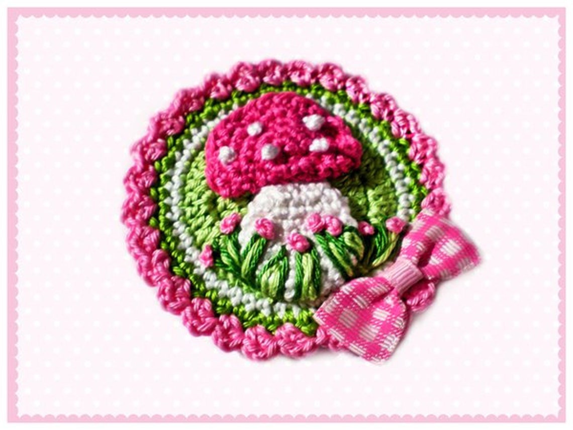 Tutorial Crochet Toadstool Button - Etsy