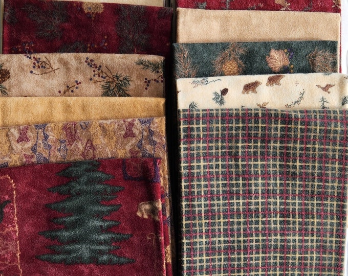 Holly Taylor Flannel Fat Quarter Bundle Moda Fabric Quilt Fabric ...