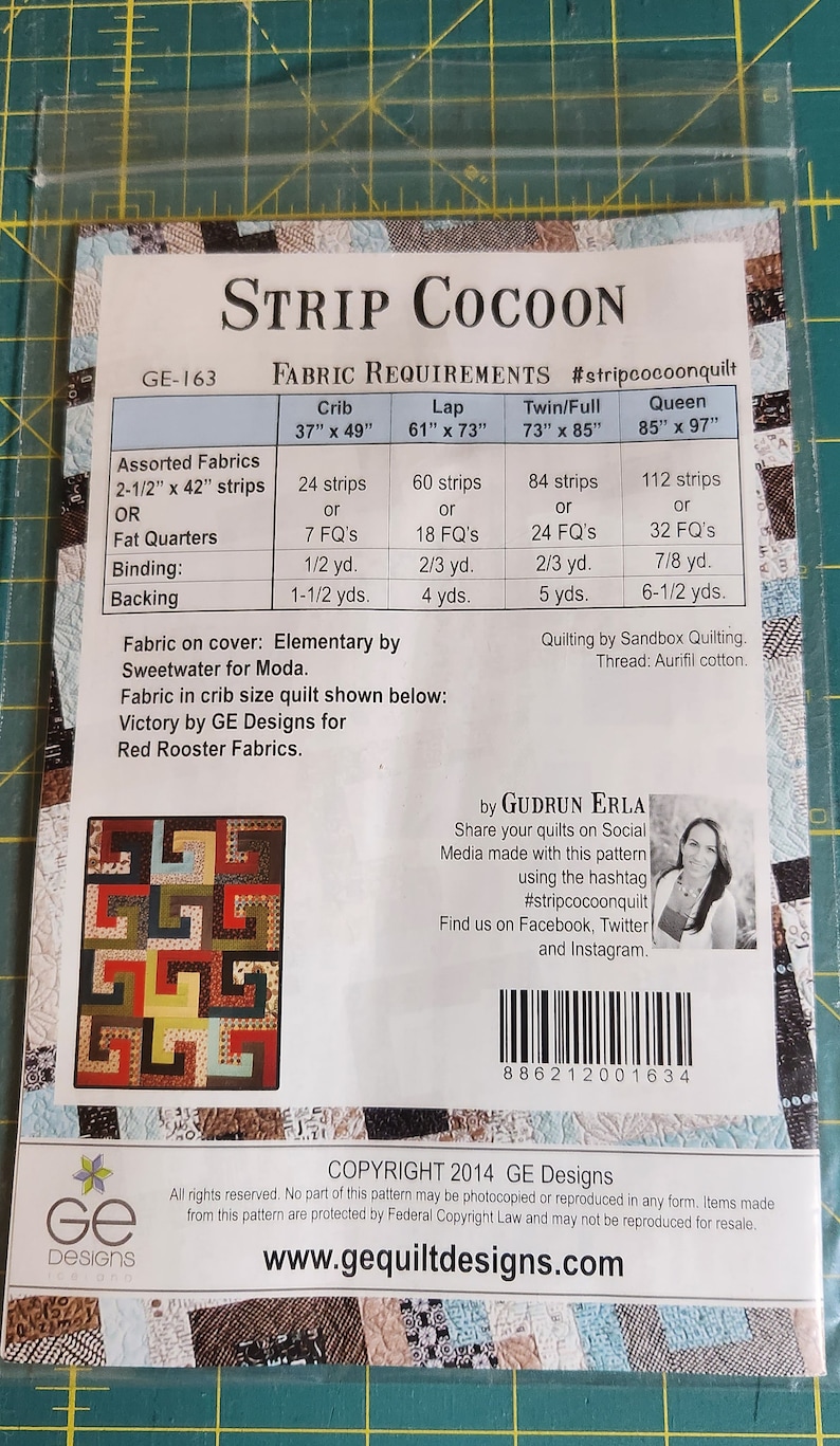 Strip Cocoon Quilt Pattern From GE Designs Jelly Roll Quilt Pattern Sale - Etsy