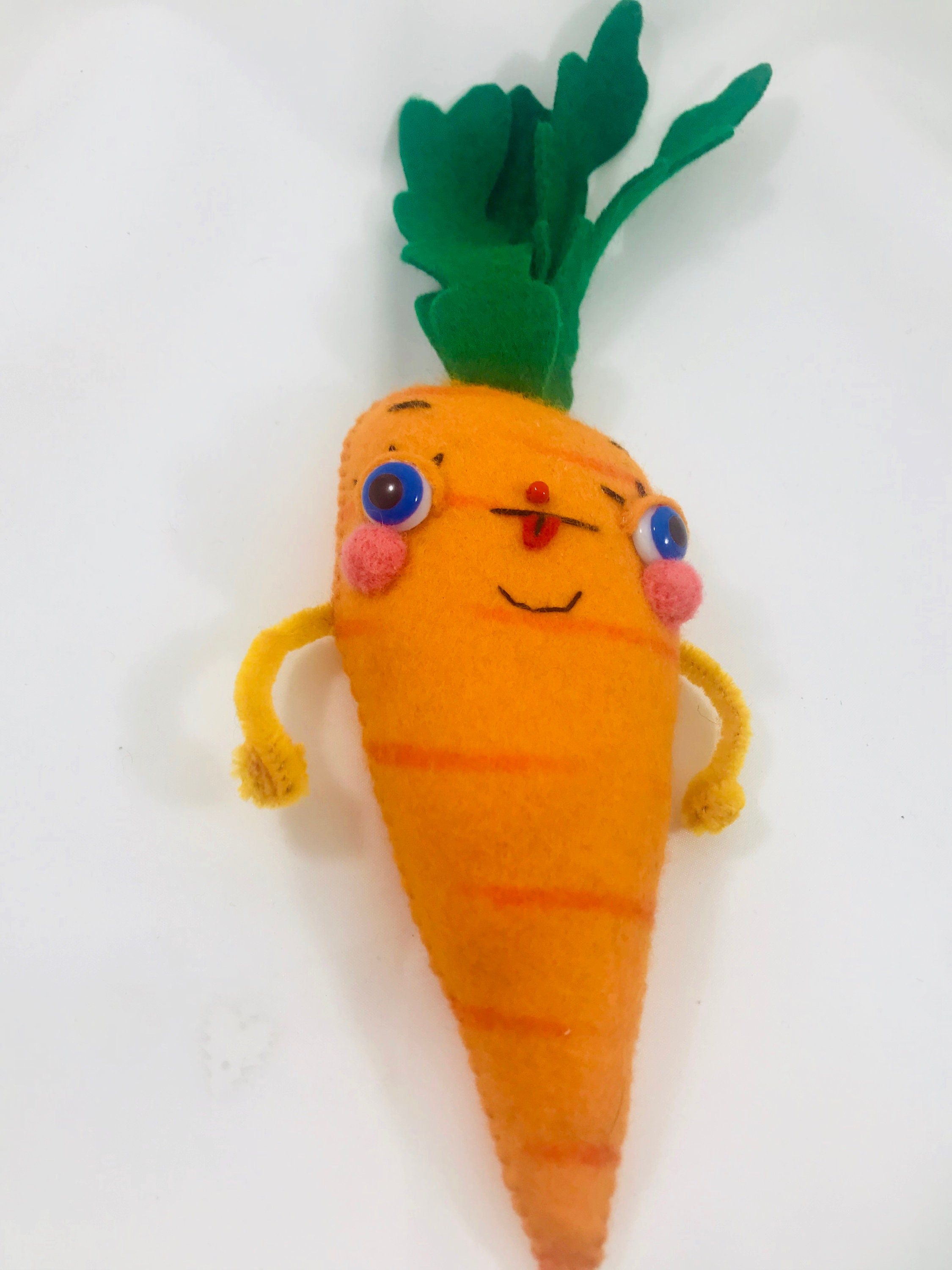 Carrot Plush Toy Vegetable Kid's Play Room Decor Stuffed | Etsy