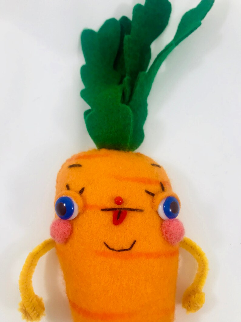 Carrot Plush Toy Vegetable Kid's Play Room Decor Stuffed - Etsy