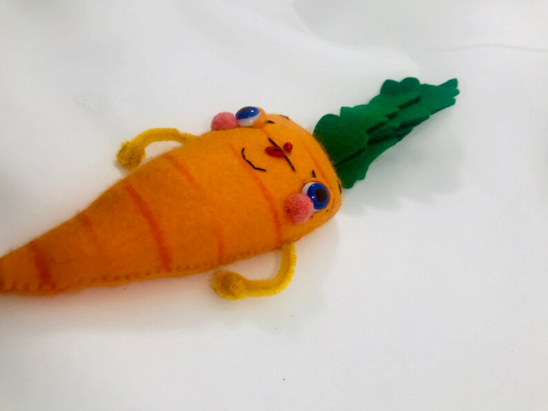 Carrot Plush Toy Vegetable Kid's Play Room Decor Stuffed - Etsy