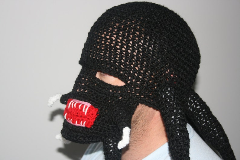 Predator 'inspired' Crochet Hat. Inspired by Film. Scary Alien Ski Hat ...
