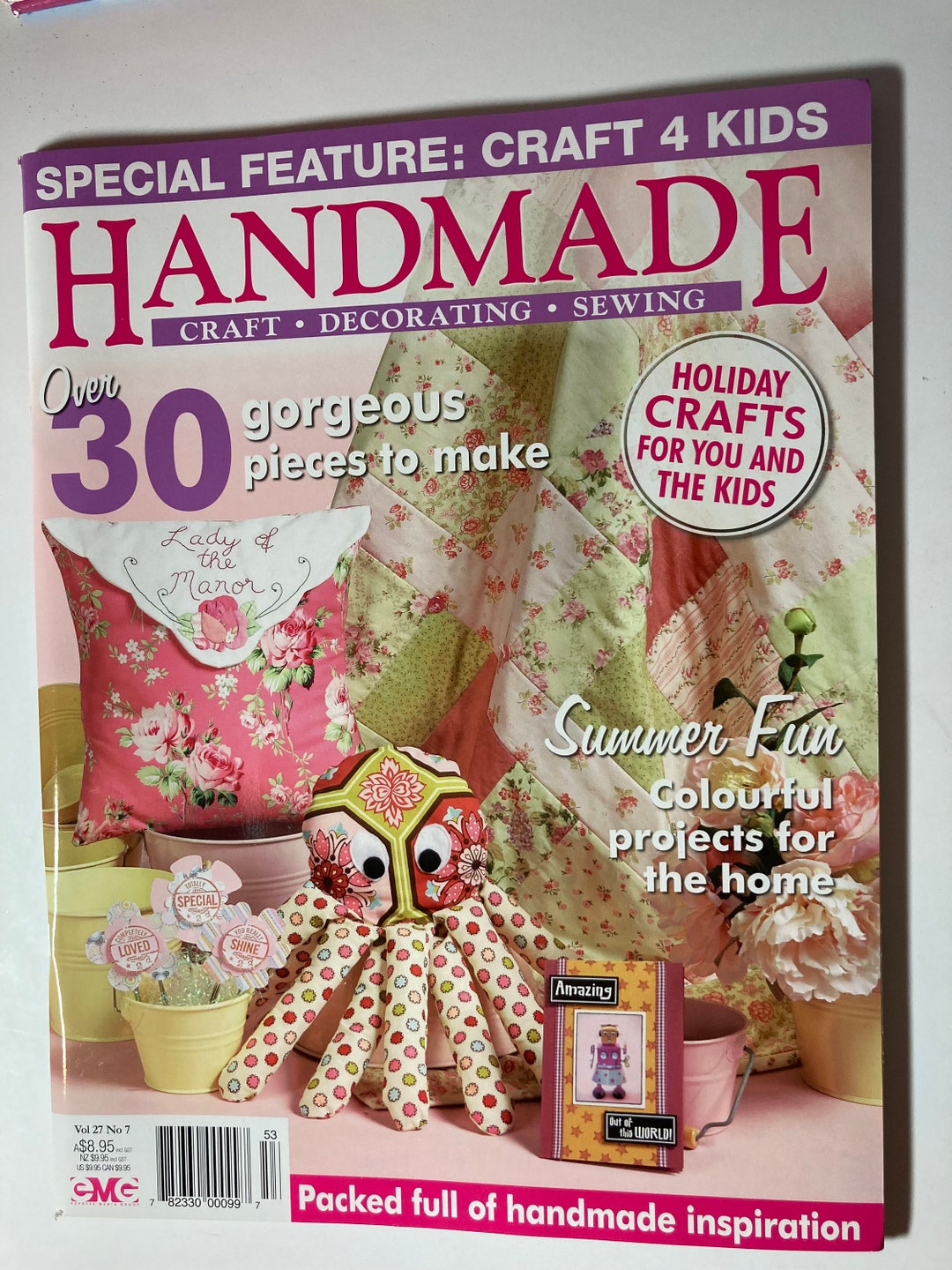 Handmade Craft Decorating Sewing Magazine Volume 27 Number 7, Arts and ...