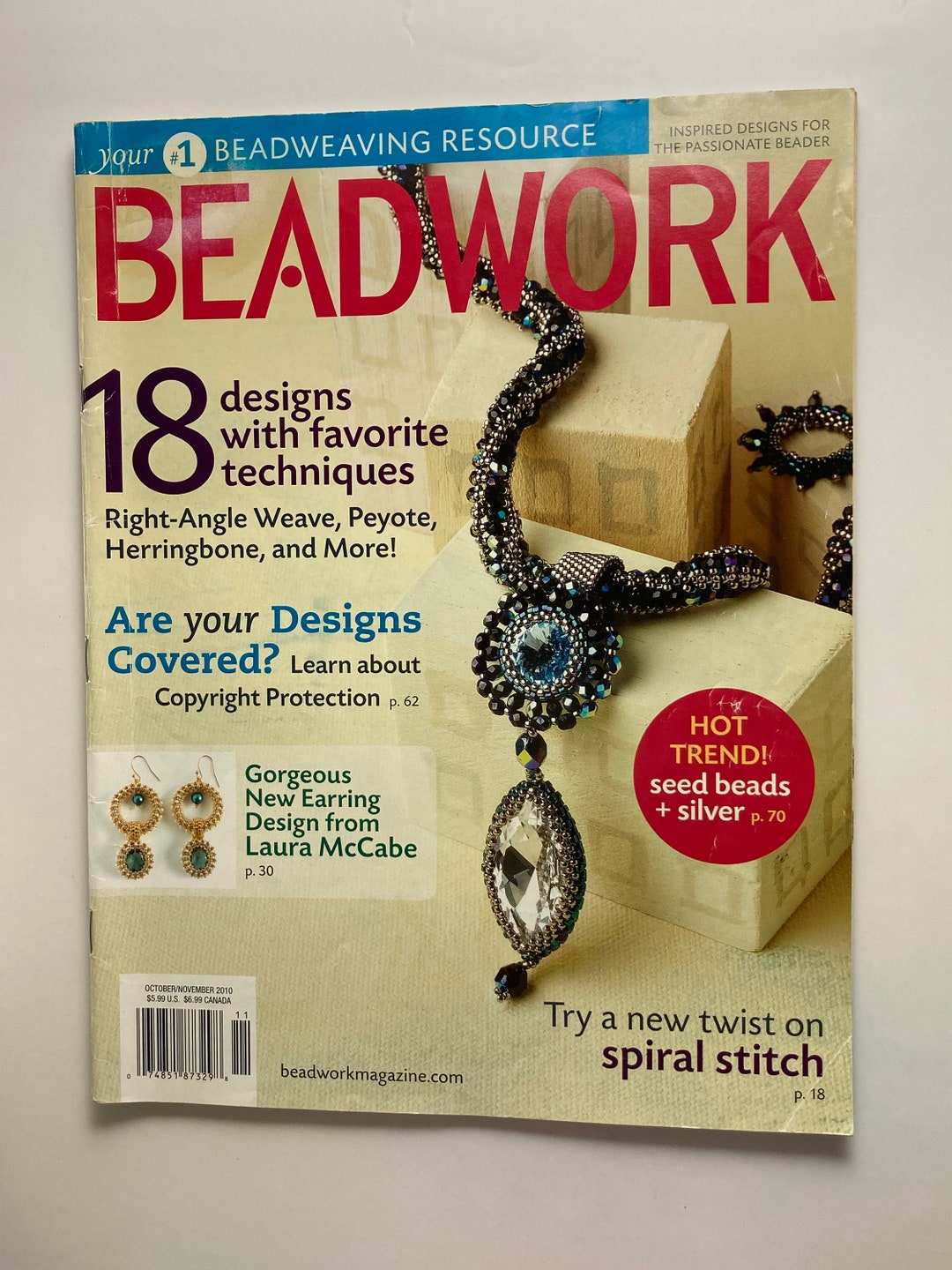 Beadwork Magazine October/november 2010, Beading Magazine, Bead ...