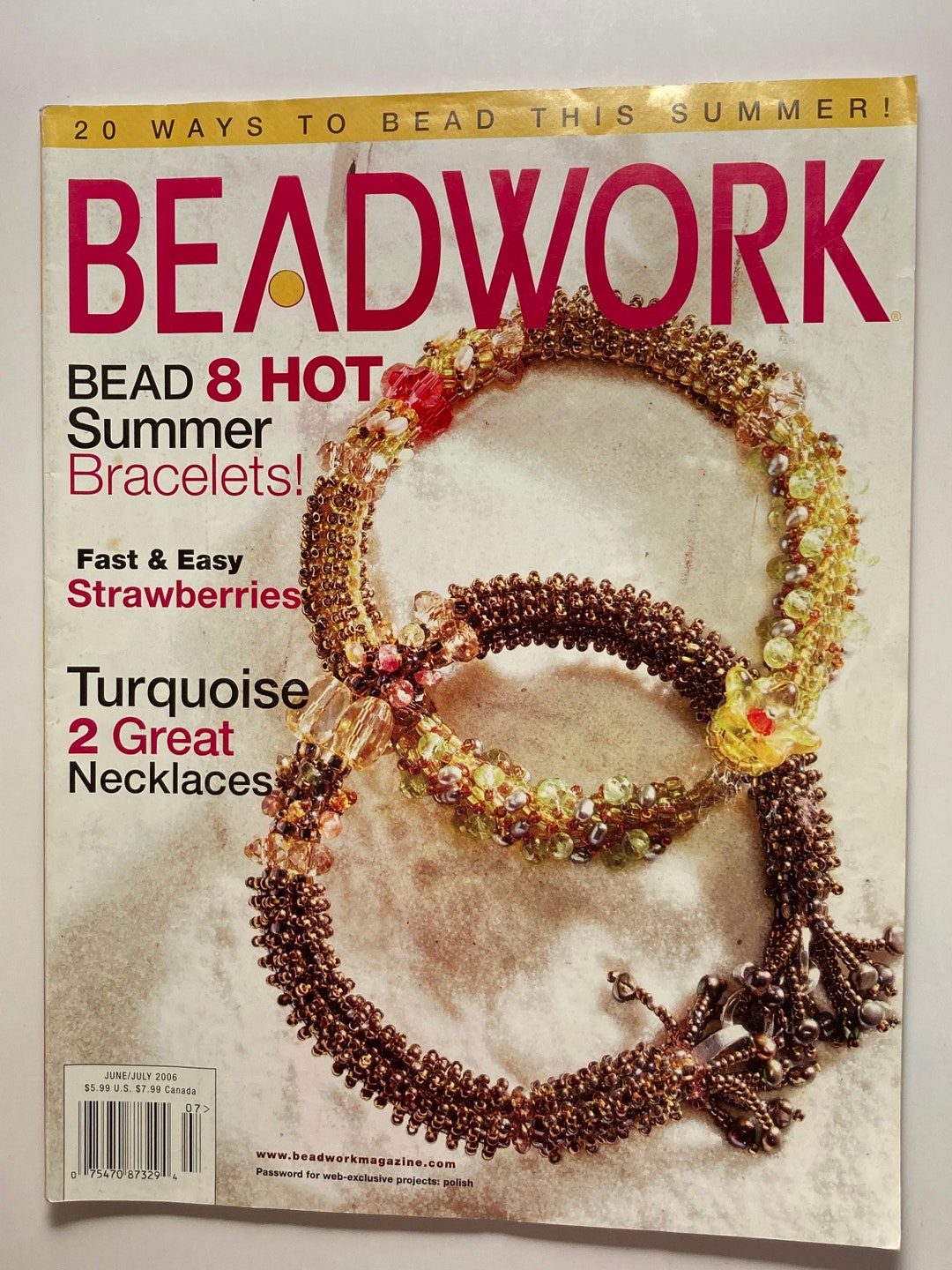 Beadwork Magazine June/july 2006, Beading Magazine, Bead Embroidery ...