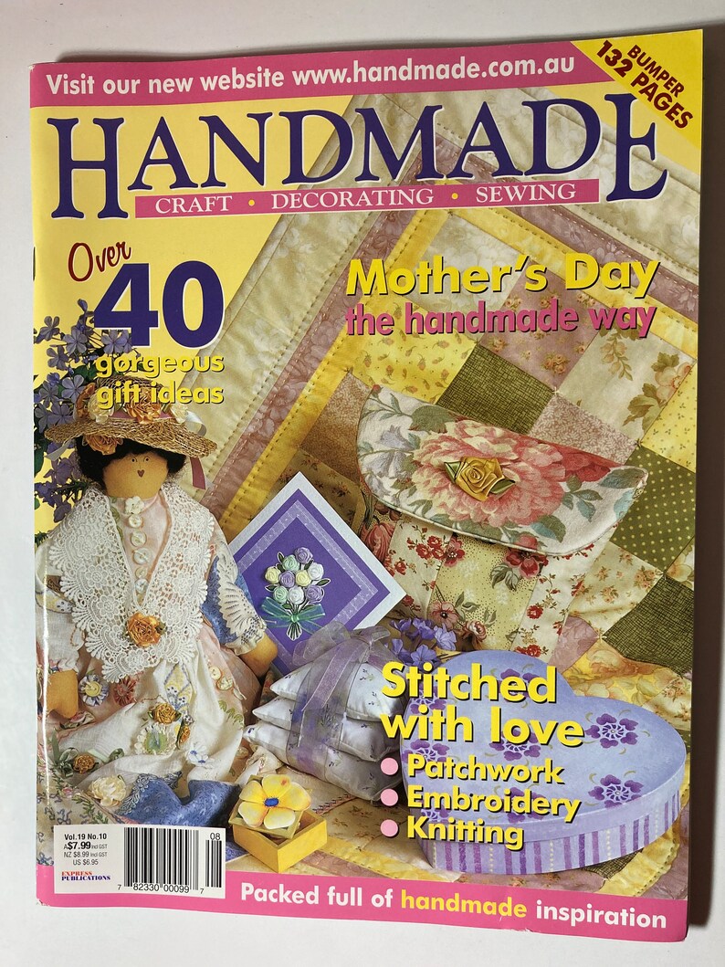 Handmade Craft Decorating Sewing Magazine Volume 19 Number 10, Arts and ...