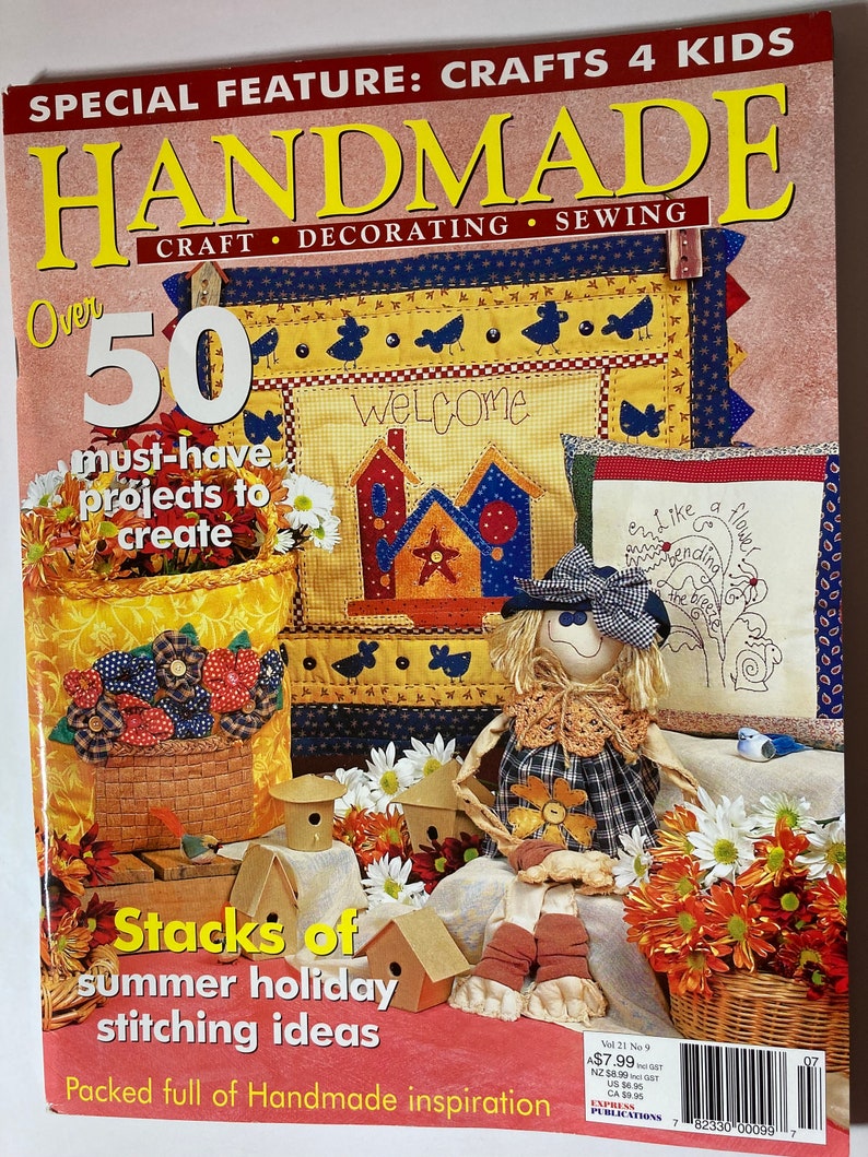 Handmade Craft Decorating Sewing Magazine Volume 21 Number 9, Arts and ...