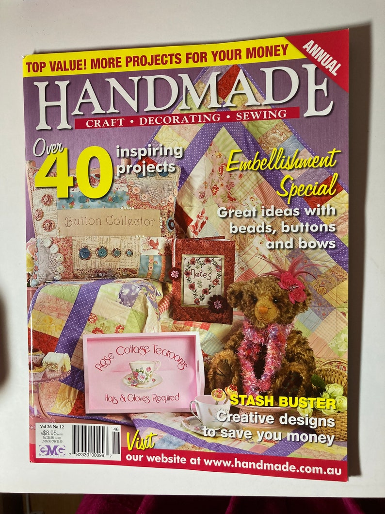 Handmade Craft Decorating Sewing Magazine Volume 26 Number 12, Arts and ...