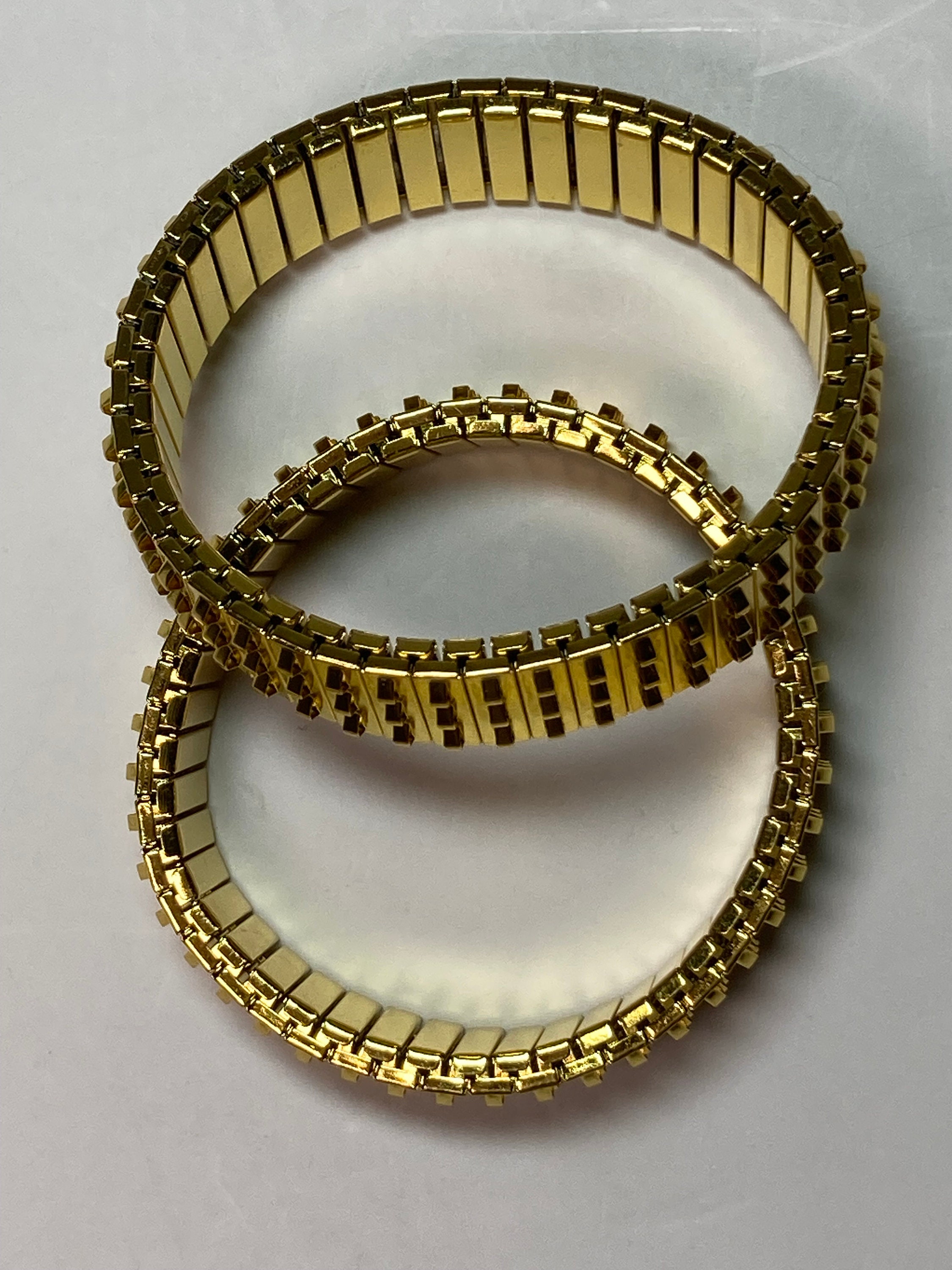 Cha Cha Bracelet Base, Stretch Cha Cha Bracelet Blank, Gold Stainless ...