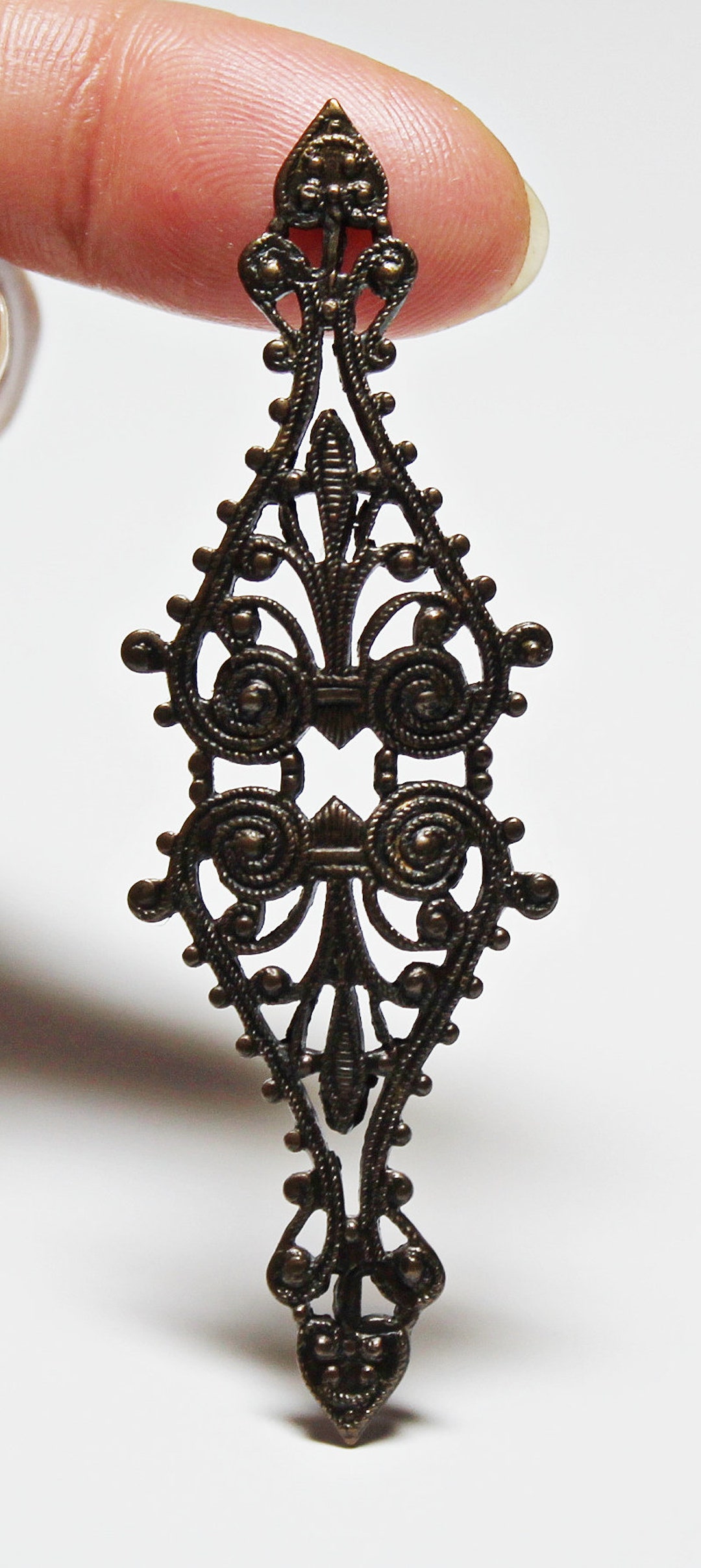 Vintaj Filigree, Vintaj Finding, Natural Brass Finding, Vintaj Jewelry ...