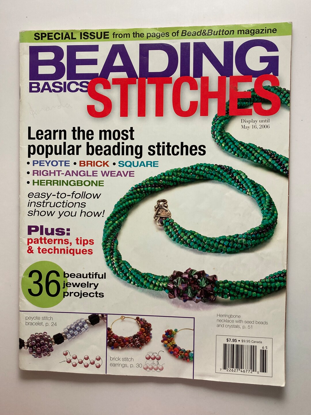 Beading Basics Stitches Magazine, Special Issue From the Pages of Bead ...