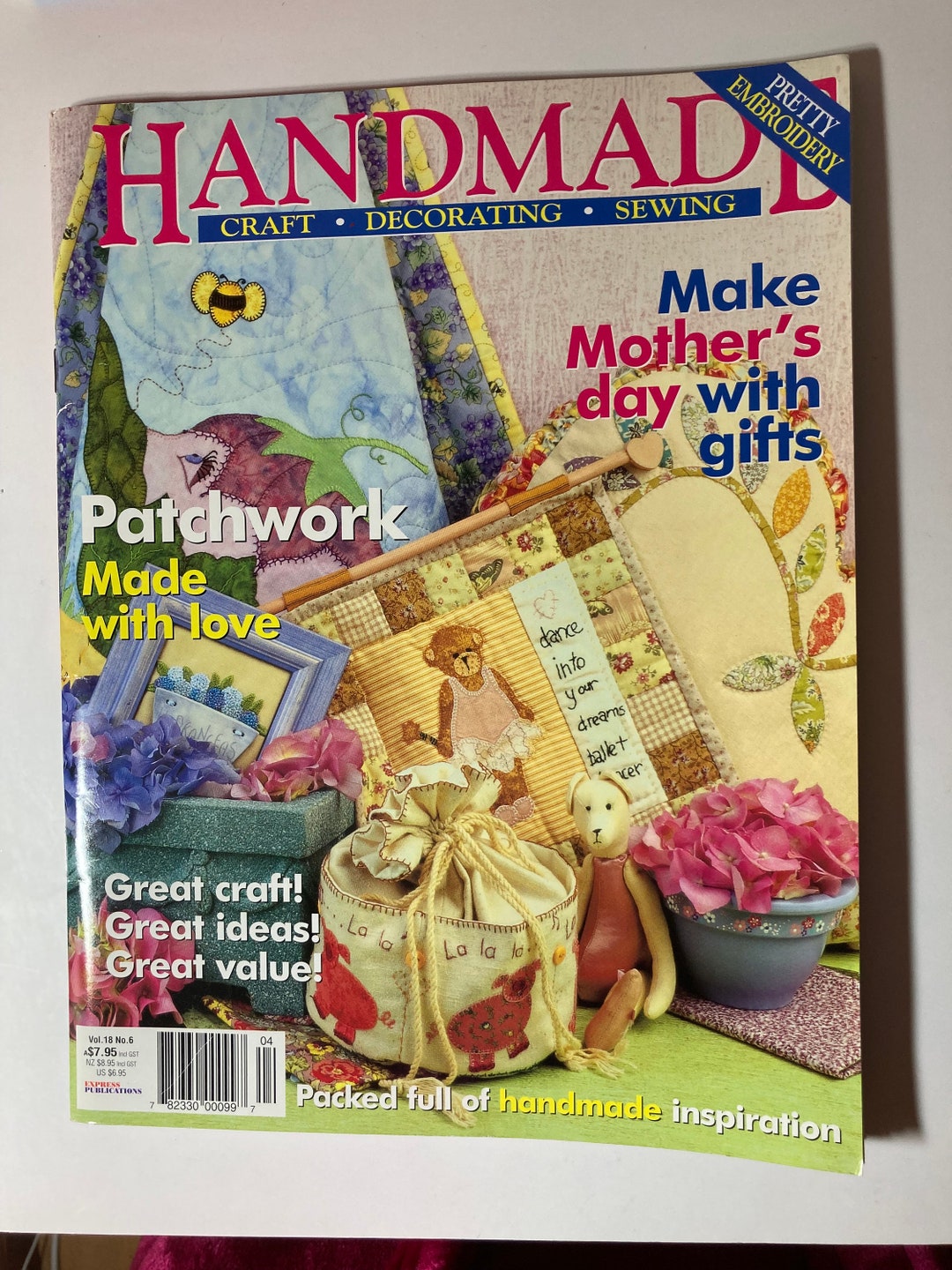 Handmade Craft Decorating Sewing Magazine Volume 18 Number 6, Arts and ...