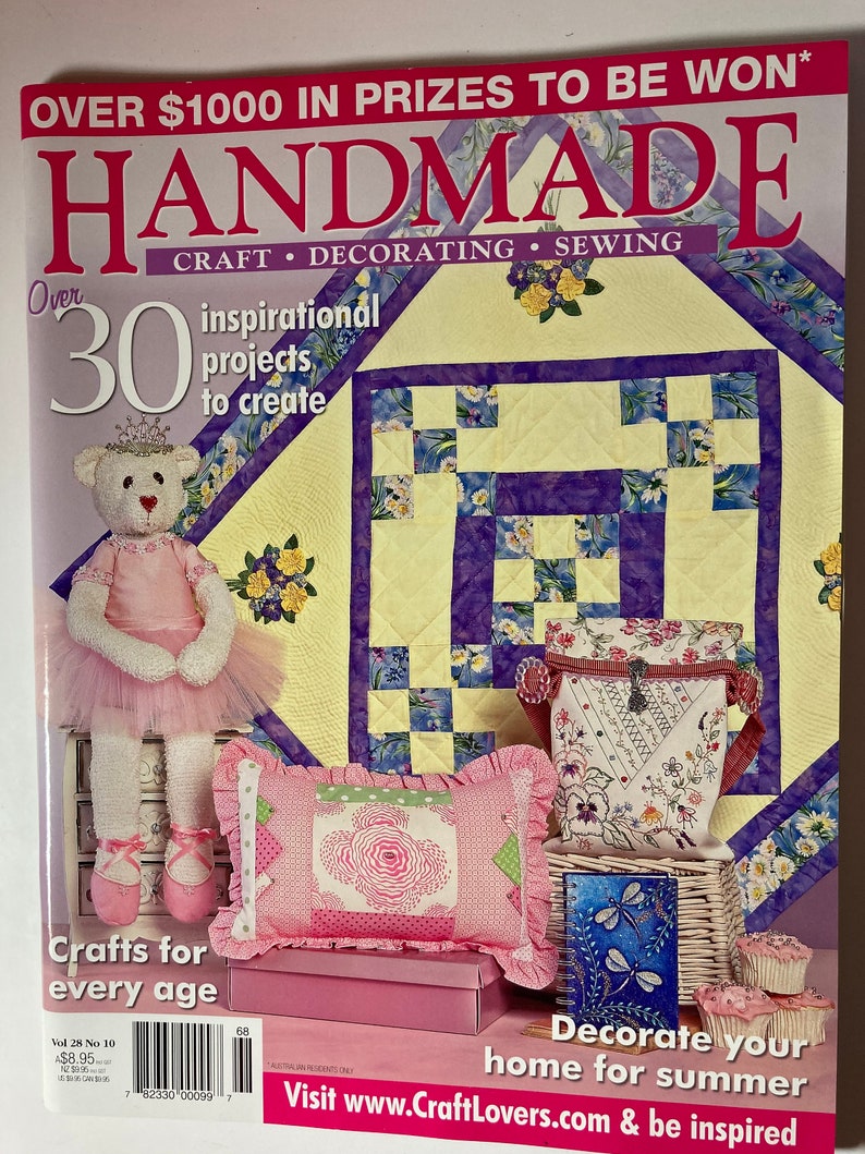 Handmade Craft Decorating Sewing Magazine Volume 28 Number 10, Arts and ...