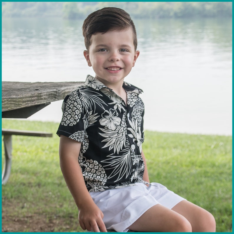 Boys Hawaiian Shirt Beach Photos Aloha Shirt Hawaii Theme - Etsy
