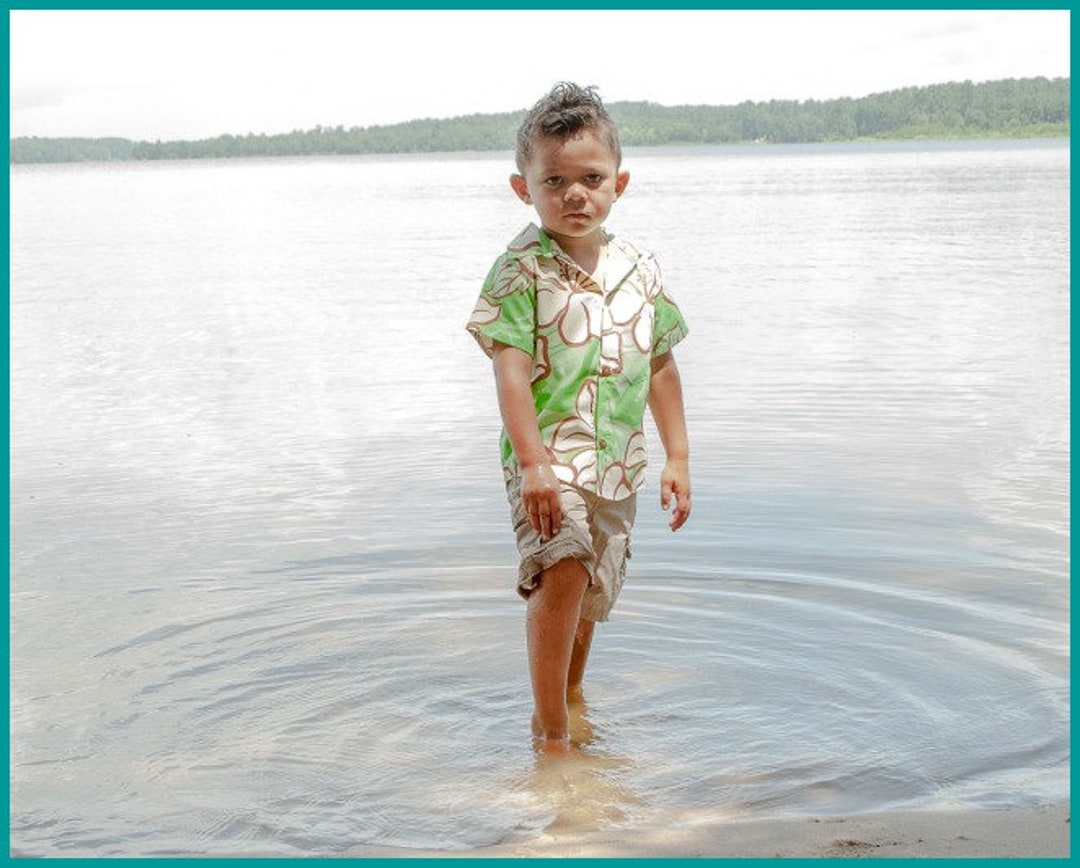Boys Hawaiian Shirt Beach Photos Aloha Shirt Hawaii Theme - Etsy