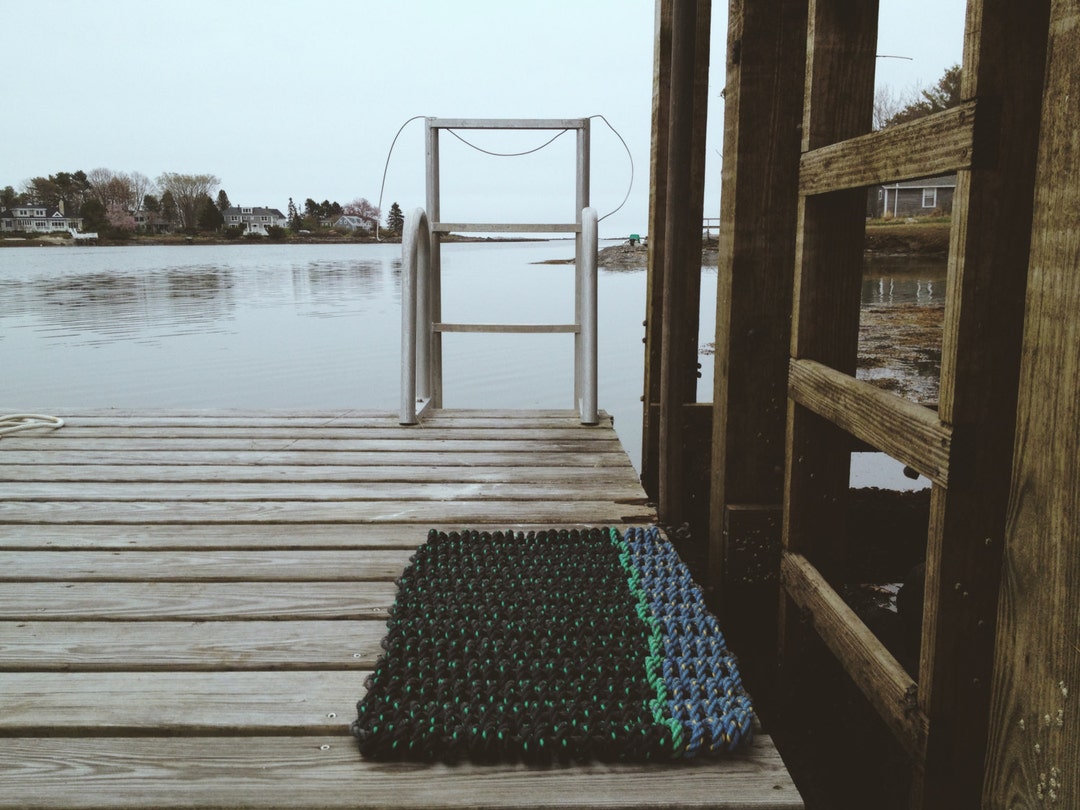Recycled Lobster Rope Doormat, Handwoven in Maine: Kittery Point - Etsy
