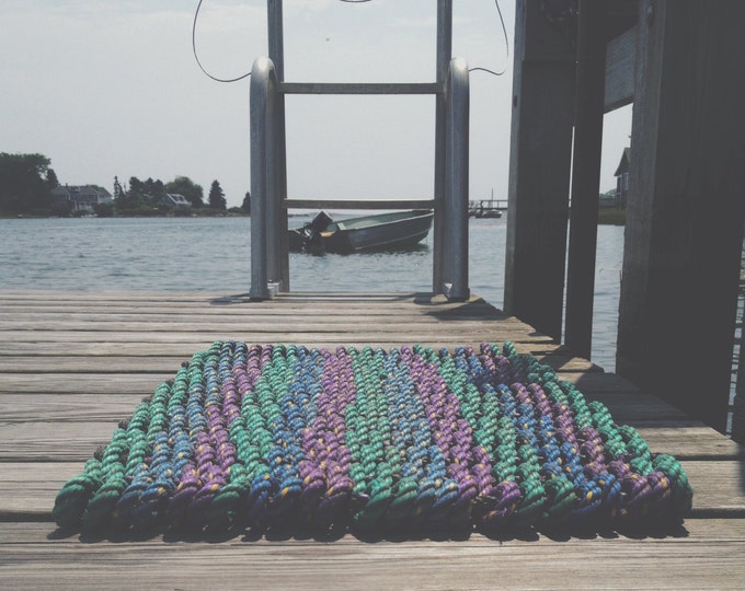 Recycled Lobster Rope Doormat, Handwoven in Maine: Tenants Harbor - Etsy