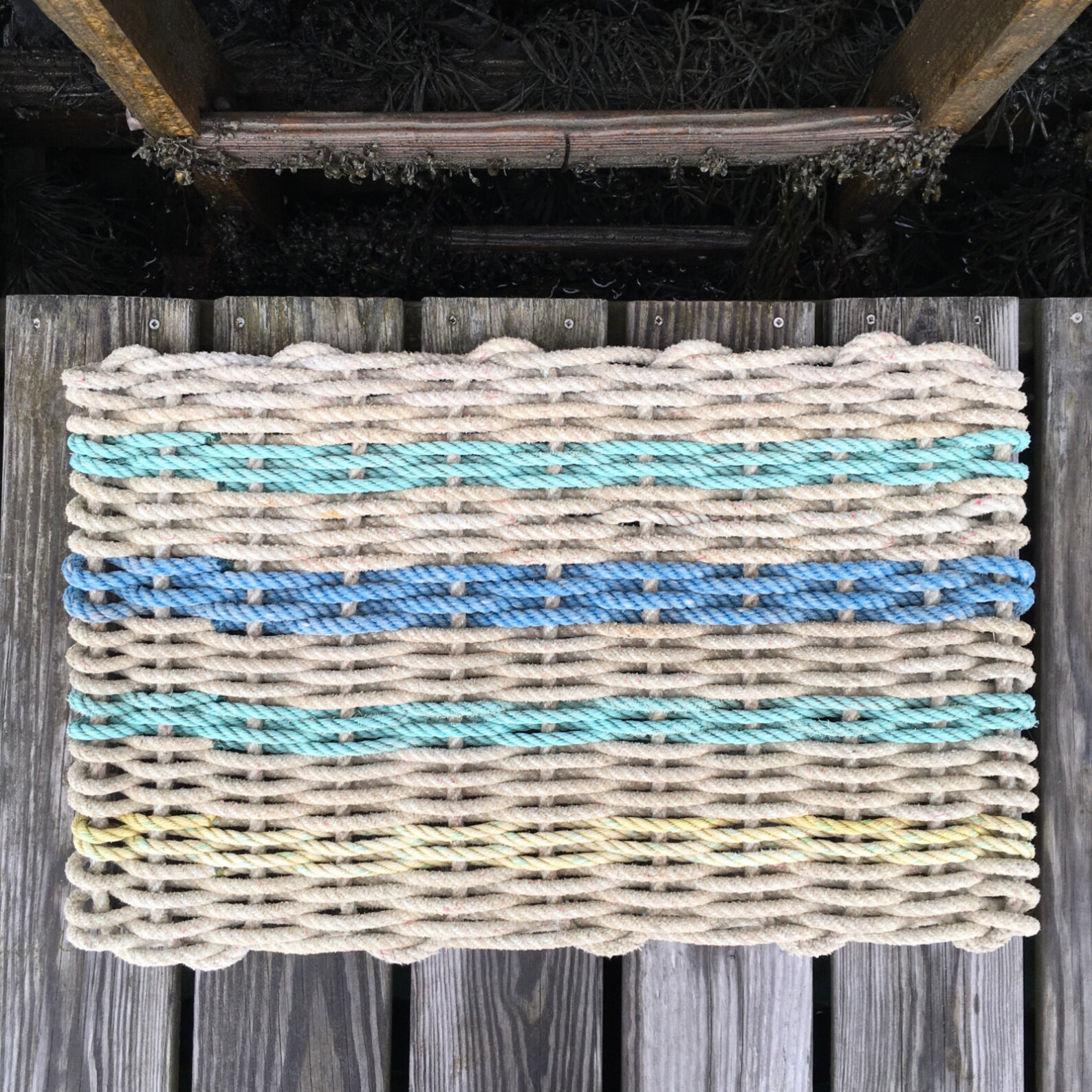 Recycled Lobster Rope Doormat Handwoven in Maine: Schoodic - Etsy