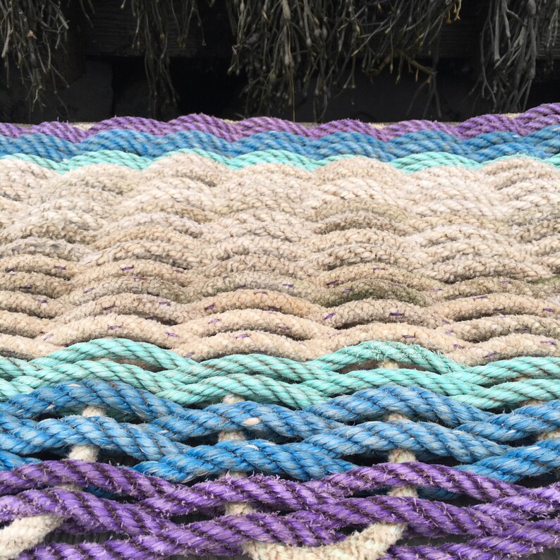 Recycled Lobster Rope Doormat Handwoven in Maine: Manana - Etsy