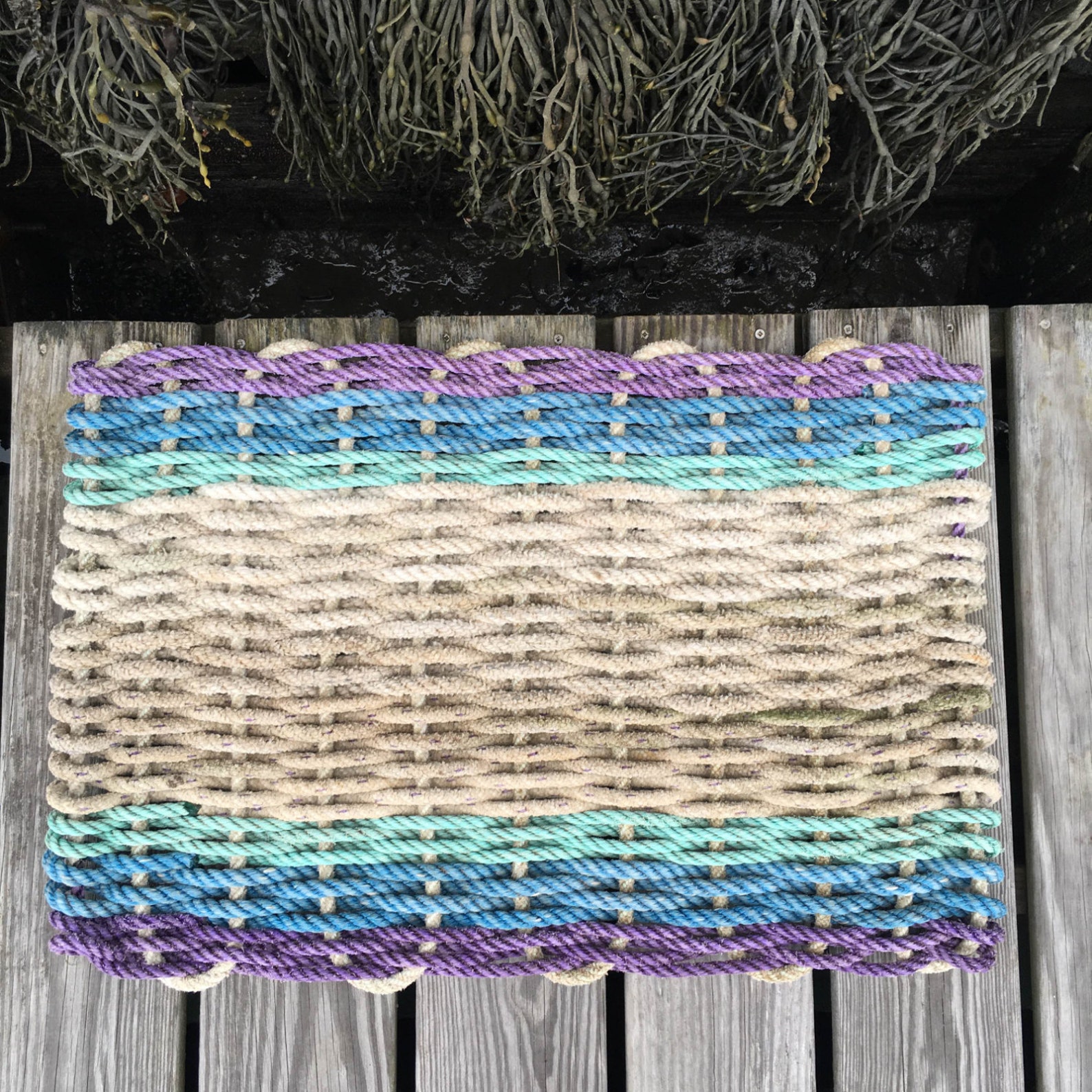 Recycled Lobster Rope Doormat Handwoven in Maine: Manana | Etsy
