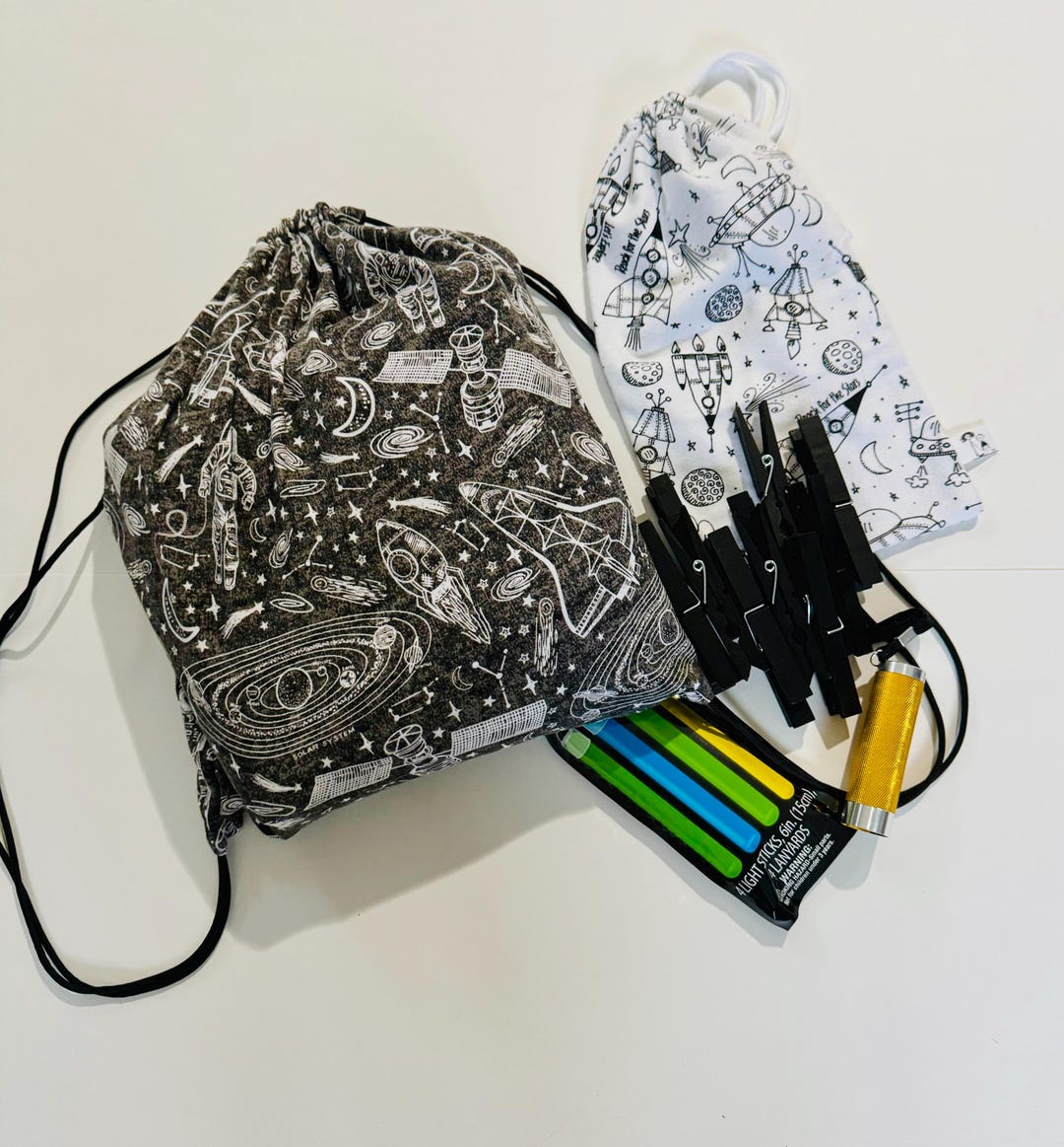 Astronaut Fort Building, Tent Building Kit, Children Fort, Glow in the ...