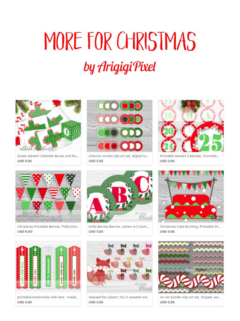 Printable Advent Calendar - Countdown Christmas - Red Circle Labels ...