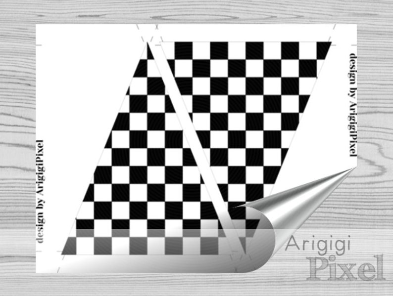 Printable Checkered Pennants, Black and White Boy Birthday Party Banner ...