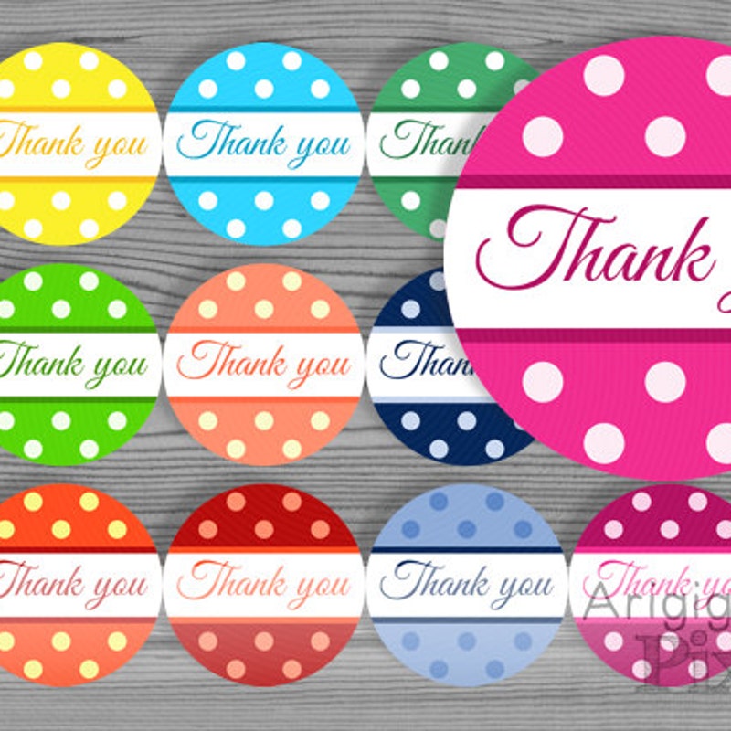 Polka Dot Thank You - Etsy