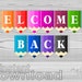 Welcome Back Printable Banner - Colored Pencils Classroom Pennants ...