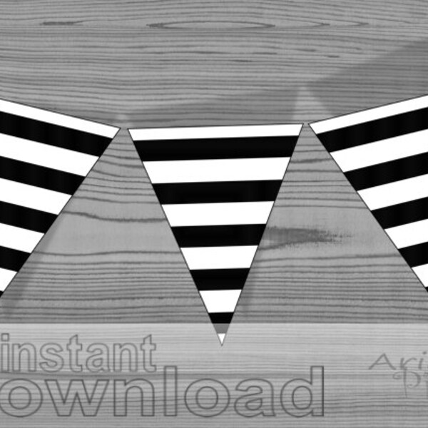 Striped Banner - Etsy