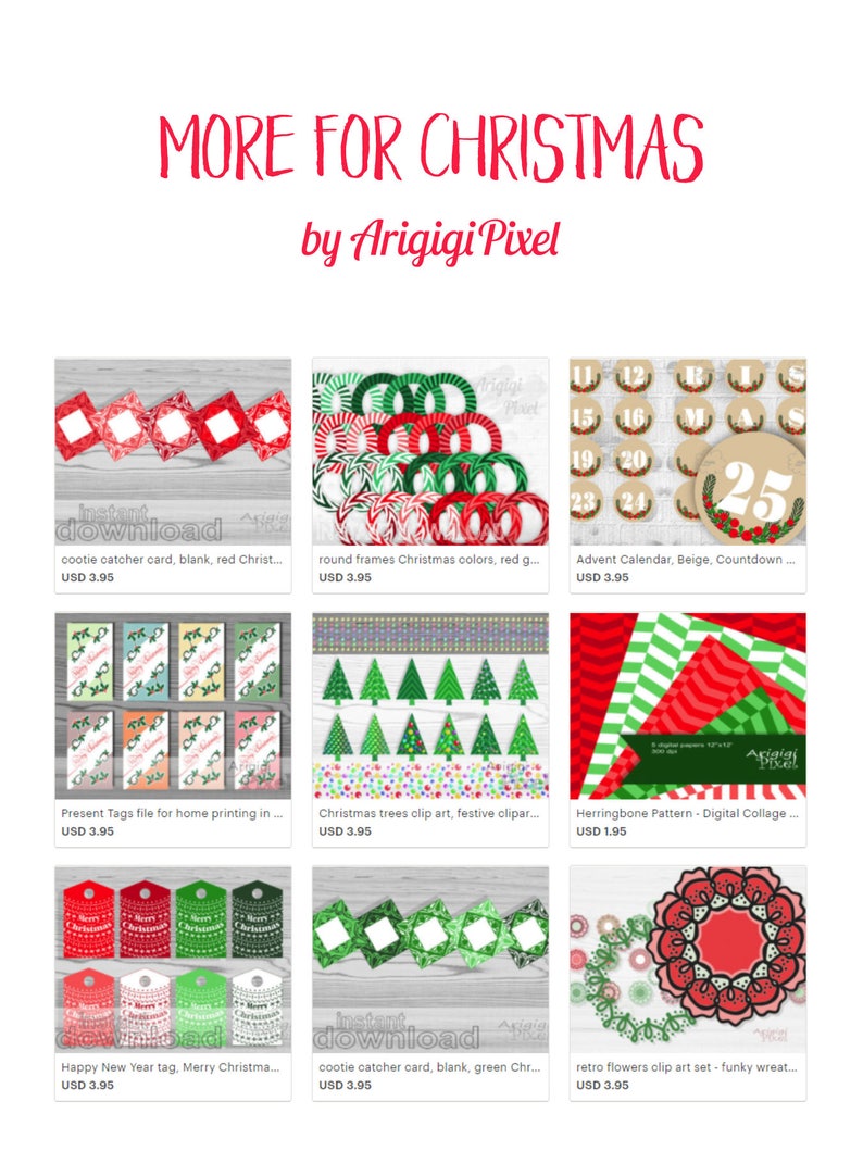 Printable Advent Calendar - Countdown Christmas - Red Circle Labels ...