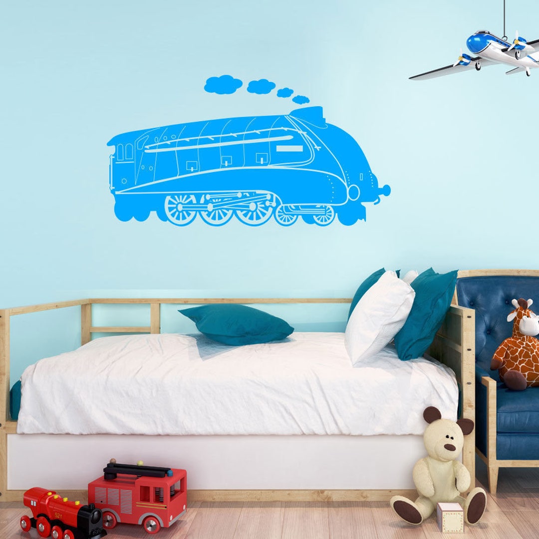 Mallard Steam Engine Wall Sticker A87 - Etsy