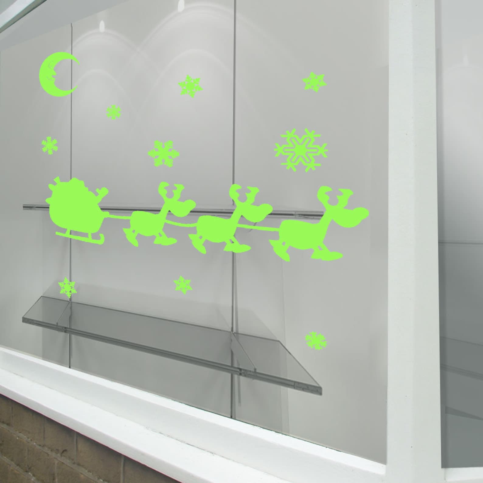 Christmas Xmas Display Shop Window New Santa and His Sleigh - Etsy