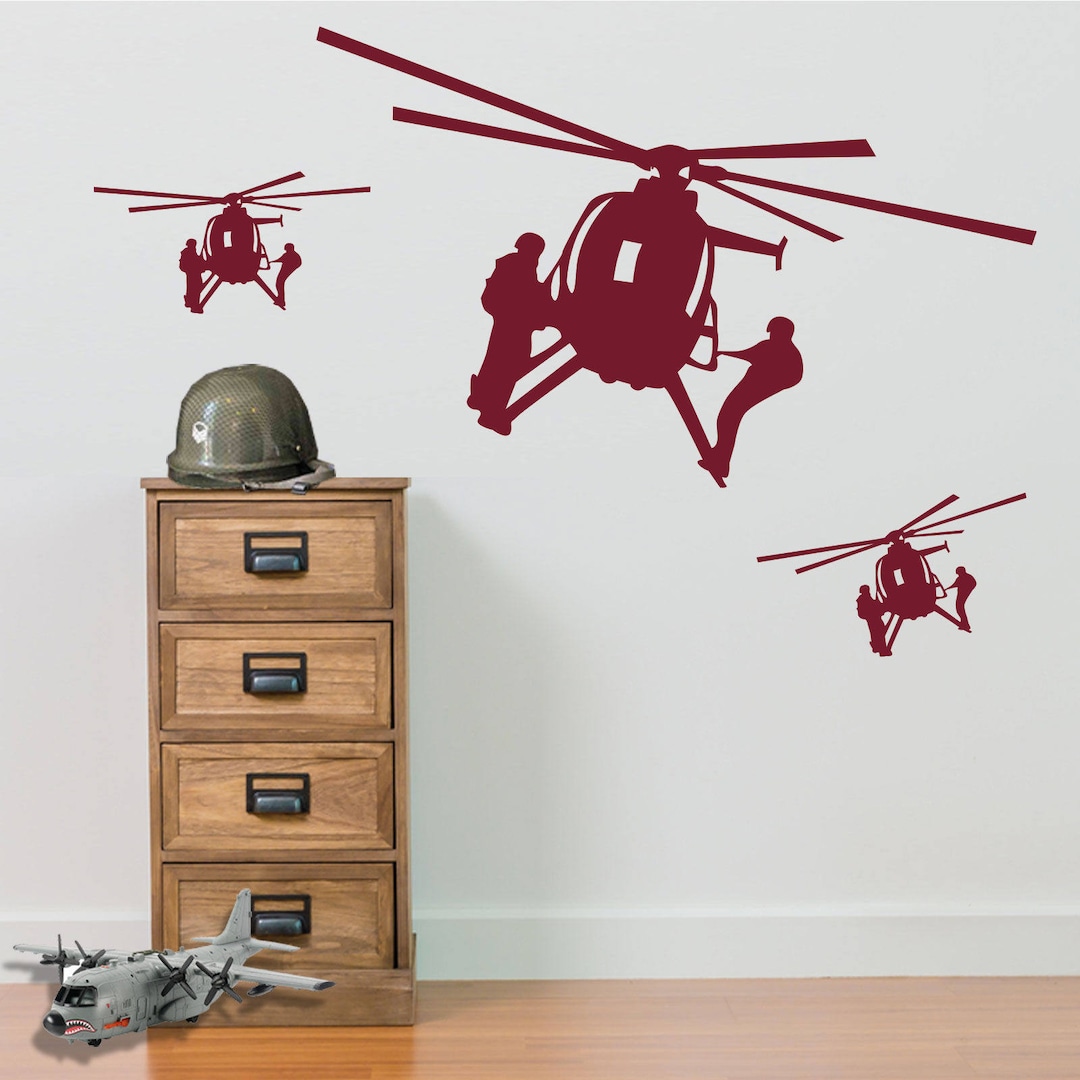 Military Helicopters Stickers A6 - Etsy