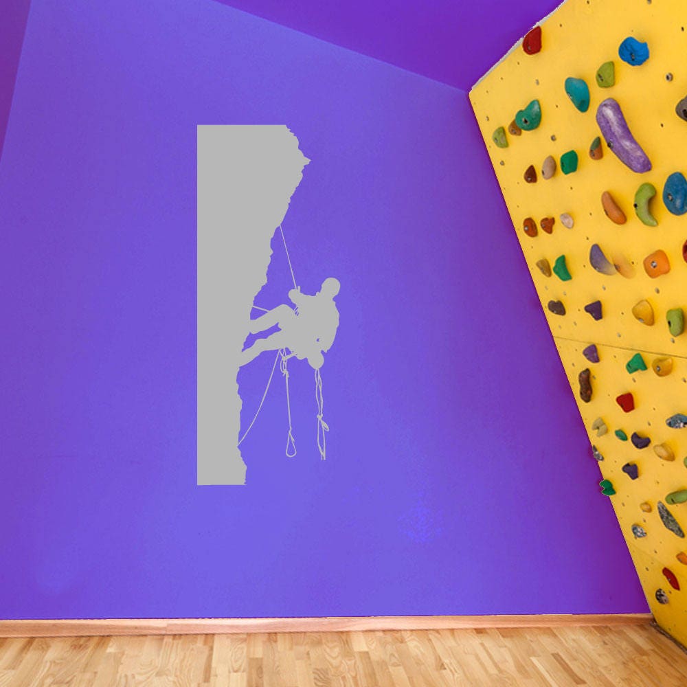 Climber Climbing Man Wall Window Stickers Decals Fun Kids | Etsy