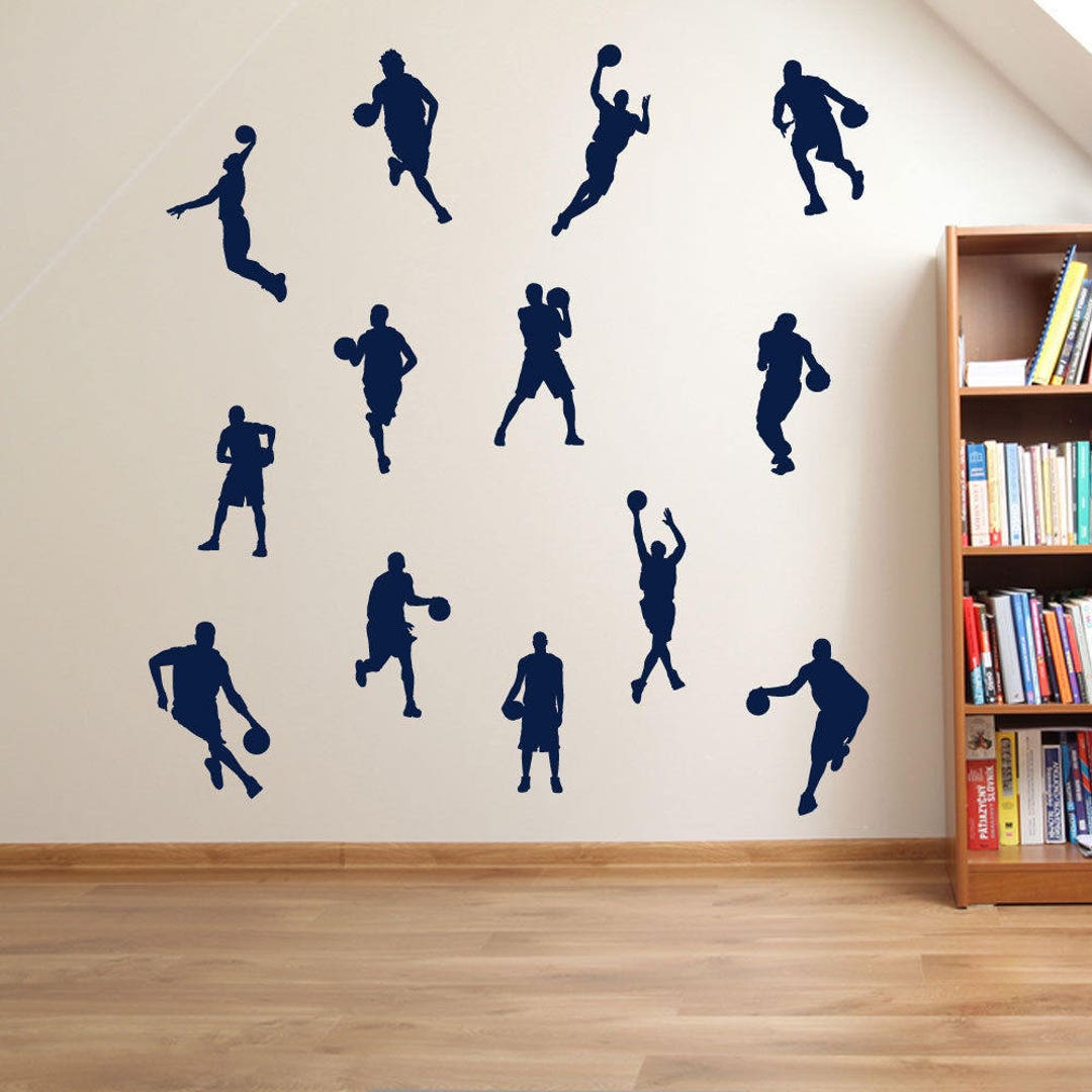 Basketball Players Stickers A34 - Etsy