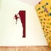 Climber Climbing Man Wall Window Stickers Decals Fun Kids Decor Vinyl ...