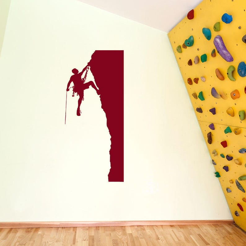 Climber Climbing Man Wall Window Stickers Decals Fun Kids - Etsy