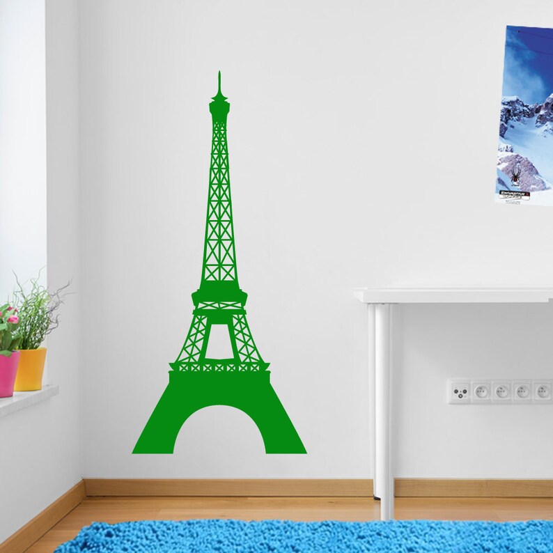 Eiffel Tower Paris Wall Window Stickers Decals Vinyl Home - Etsy