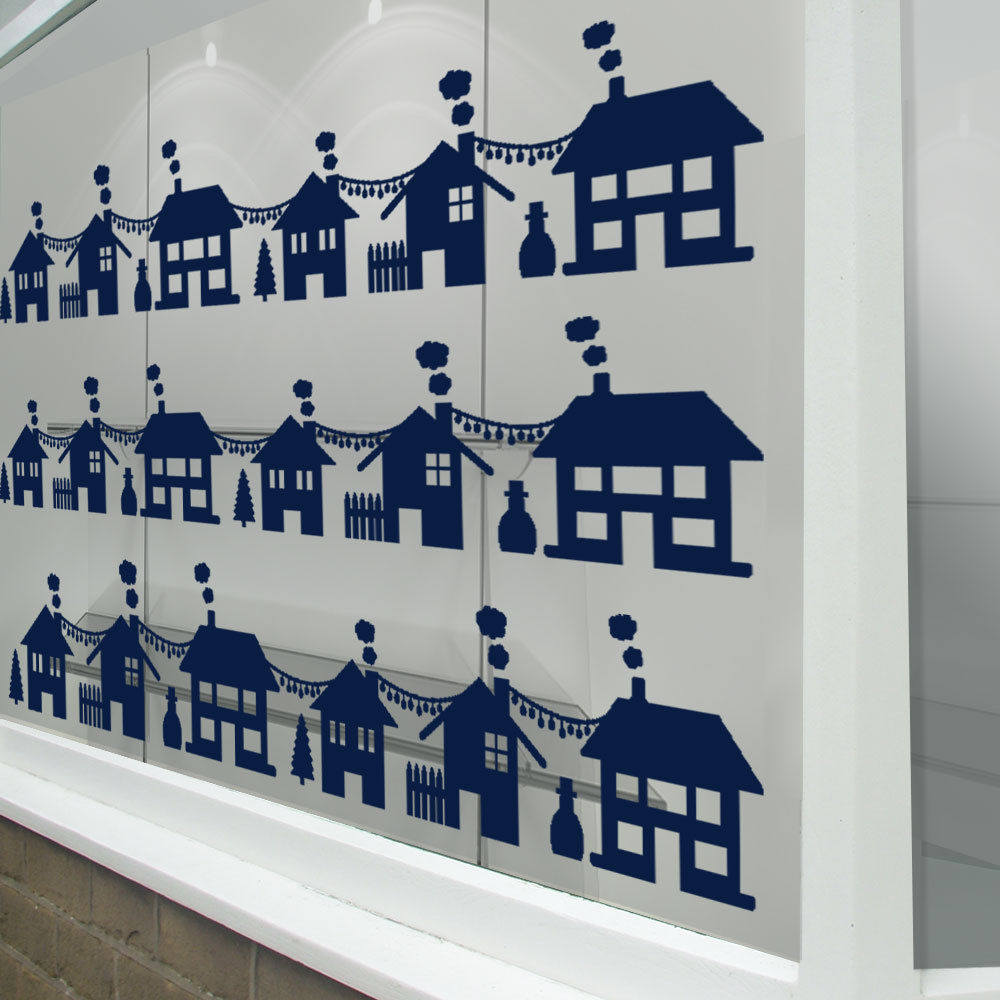 Christmas Xmas Snow Scene Display Shop Window Decorations | Etsy