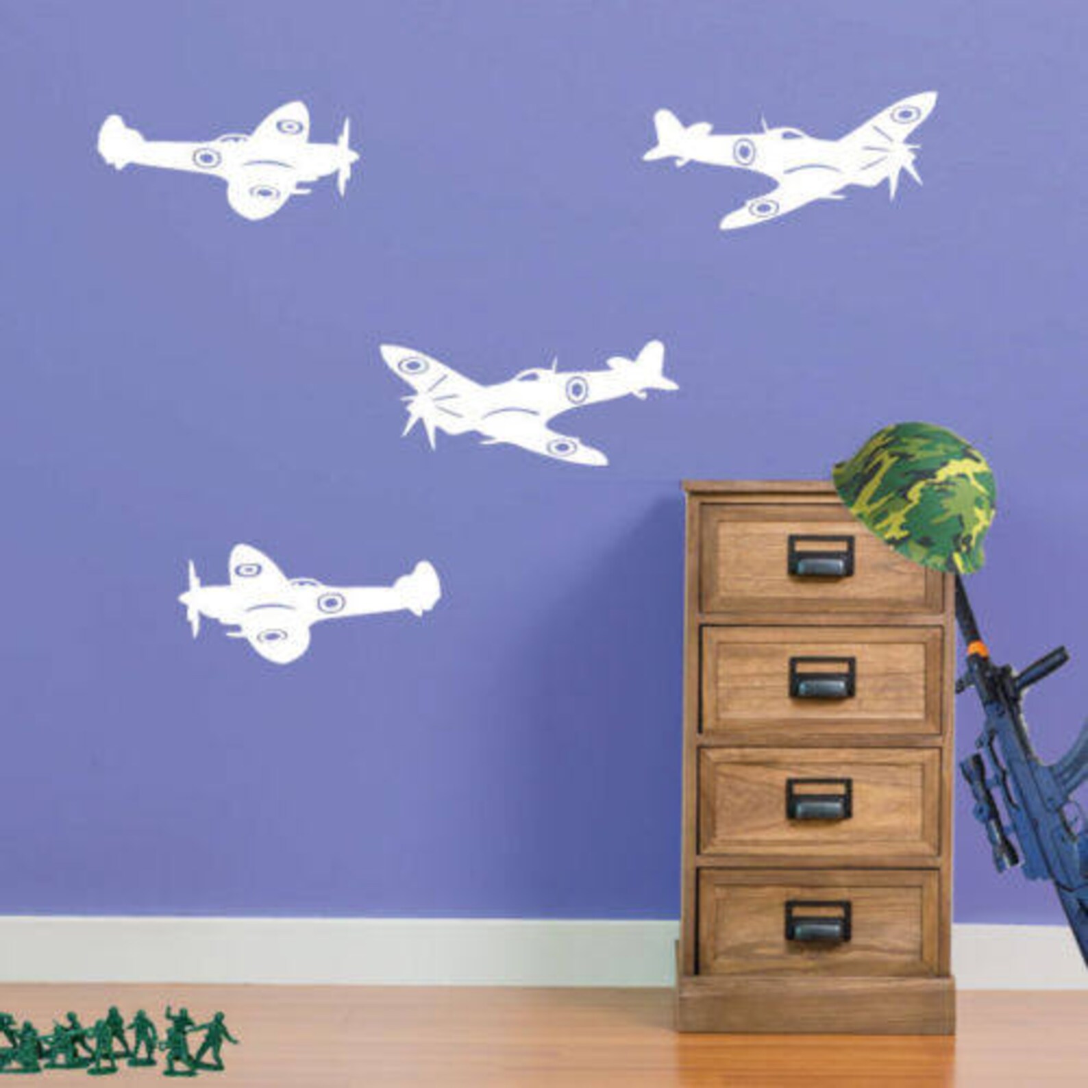 Army Wall Stickers Spitfire Aircraft Airplane A24 - Etsy