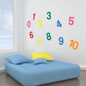 1 to 10 Numbers Wall Stickers Kids Nursery Play Room Home Art ...