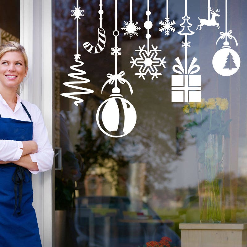 Extra Large Christmas Window Stickers - Etsy UK
