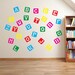 Block Alphabet Wall Stickers Kids Nursery Play Room Home Art Decoration ...