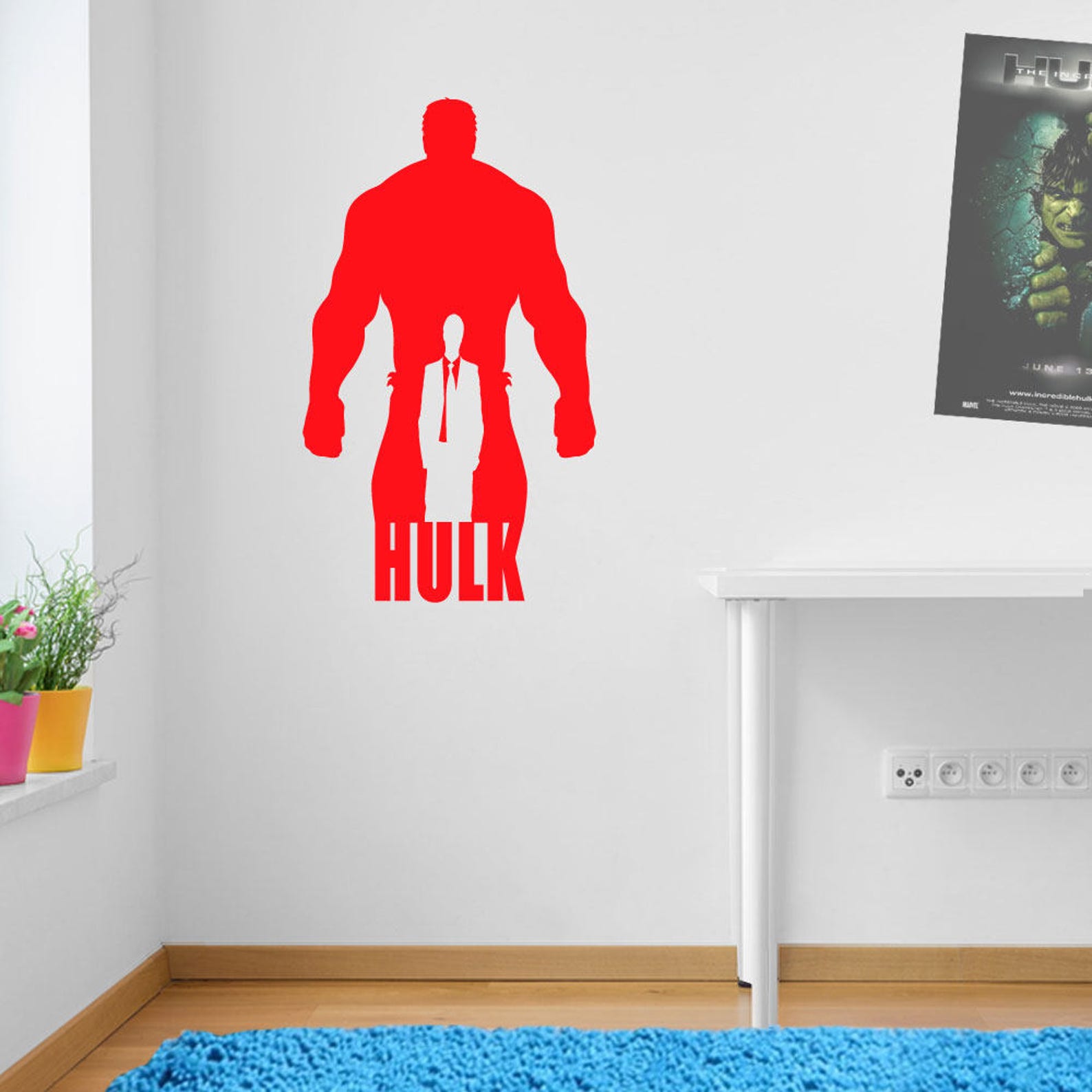 Hulk Business Man Wall Stickers Decal Kids Decor Window Fun - Etsy