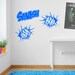 Smash Two Fists Wall Stickers Decals Kids Decor Window Fun Vinyl ...