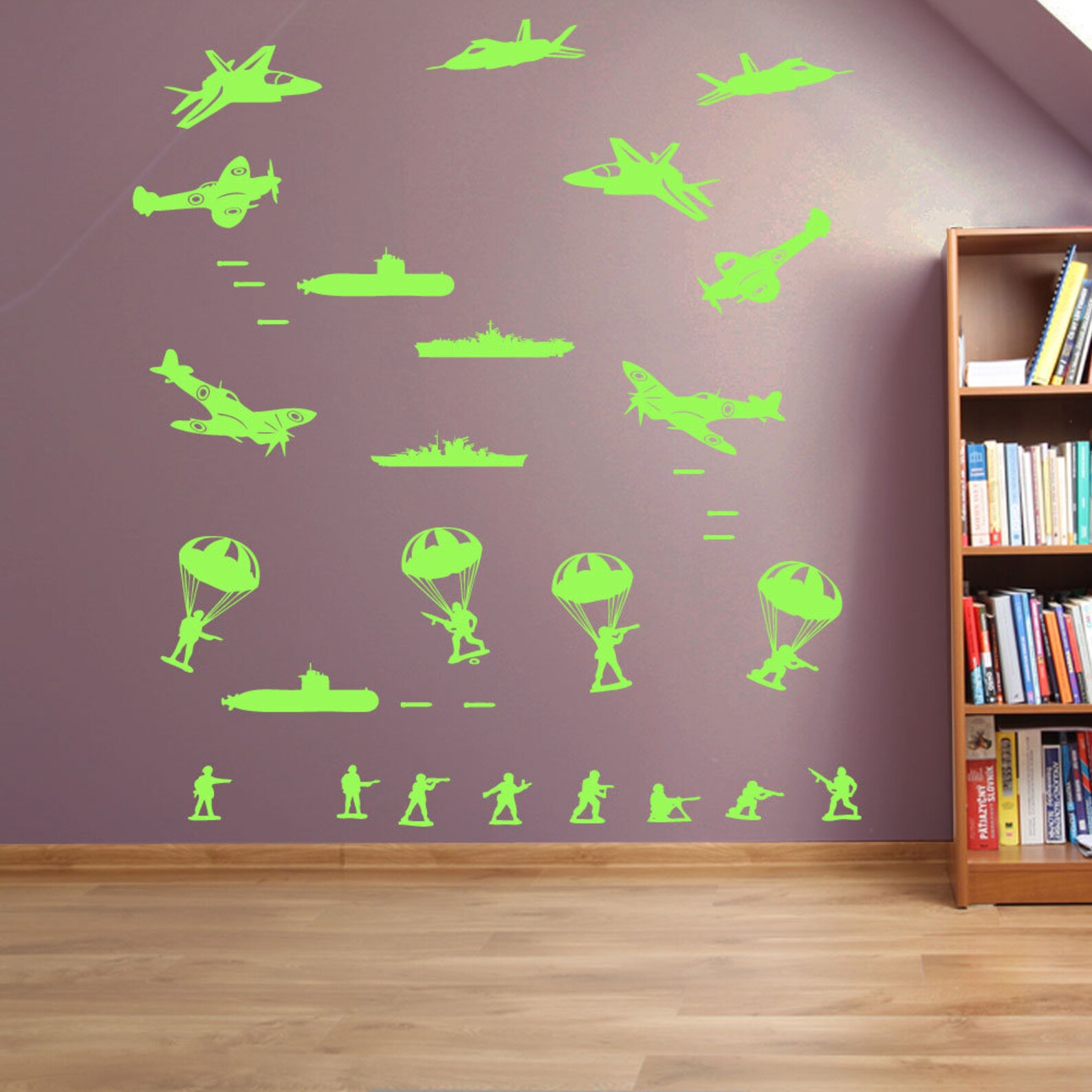 Military Soldiers Submarines RAF Wall Window Stickers Decals | Etsy